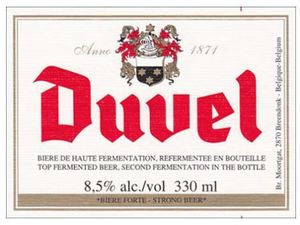 Drink Label: Duvel (Duvel Moortgat, BelgiumCol:BE-BEER-008042