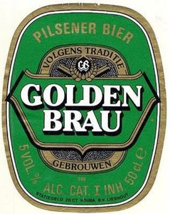 Drink Label: Golden Brau Pilsener 50cl (Bavaria Lieshout Holland ...