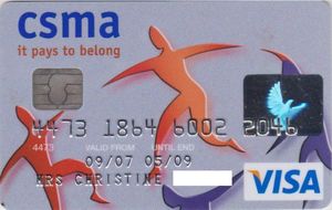 Bank Card: Csma (Goldfish Bank Limited, United Kingdom of Great Britain ...
