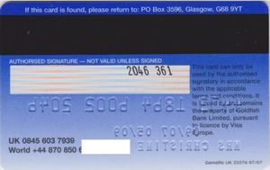 Bank Card: Csma (Goldfish Bank Limited, United Kingdom of Great Britain ...