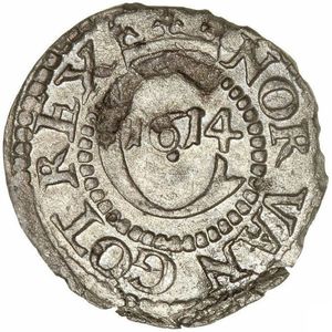 Coin: 1 Hvid (Denmark(1588~1648 - 39th King Christian IV) Col:DK-000274 ...