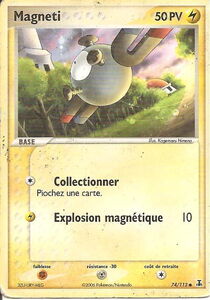 Game Card: Pokemon / Magneti (Pokémon(Base Set) Col:PKM-BSUE-FR103