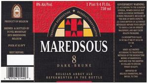 Drink Label: Maredsous Dark-Brune (Duvel Moortgat, BelgiumCol:BE-BEER ...