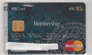 Bank Card: Membership (Kookmin Bank, Korea, South) Col:KR-MC-0007