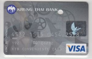 Bank Card: Krung Thai Bank (Krung Thai Bank, ThailandCol:TH-VI-0114