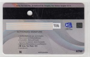 Bank Card: Krung Thai Bank (Krung Thai Bank, ThailandCol:TH-VI-0114