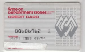 Cartões de bancos: Wing on department stores (Wing Hang Bank, Hong ...