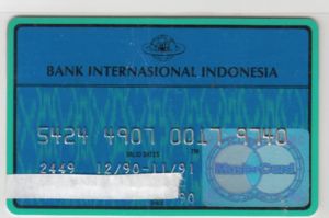 Bank Card: Bank International Indonesia (Bank BII, IndonesiaCol:ID-MC ...