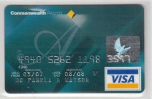 Bank Card: Commonwealth Bank Awards (Commonwealth Bank, AustraliaCol:AU ...