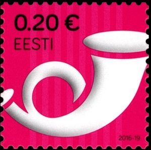 Stamp: Post Horn (Estonia(Definitive Issue - Post Horns (2016-2020)) Mi ...