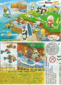 Meal Toy: Taz (Kinder Surprise, Europe(Joy - Looney Tunes Active) Col:TT397