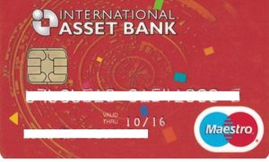 Tarjeta de Banco: International Asset Bank Maestro Chip – 03-11 ...