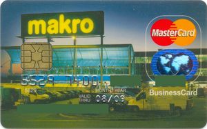 Bank Card: KB - makro (Komerční Banka (KB), Czech RepublicCol:CZ-MC-0073