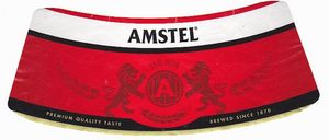 Drink Label: Amstel Beer (Athenian Brewery S.A., GreeceCol:GR-BEER-000074
