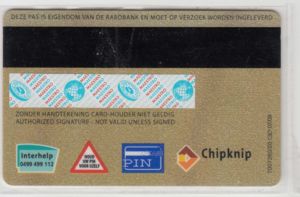 Bank Card: Rabo Europas (Rabobank, NetherlandsCol:NL-MS-0023.02