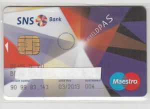 Bank Card: SNS Bank (SNS Bank, NetherlandsCol:NL-MS-0018.02