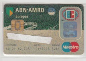 Bank Card: ABN-AMRO Europas (ABN-AMRO Bank, NetherlandsCol:NL-MS-0027