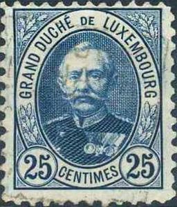 Stamp: Grand Duke Adolf (Luxembourg) (Grand Duke Adolf) Mi:LU 60A
