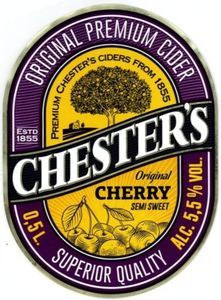 Drink Label: Chester's. Original cherry semi sweet (NPO Agroservice ...