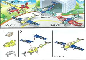 Meal Toy: Plane: N-34 (Kinder Surprise, Worldwide) (Kinder - Airplanes ...