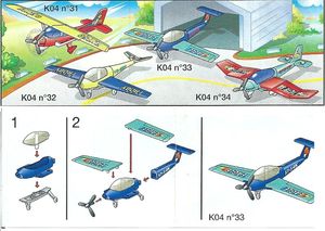 Meal Toy: Plane: Eagle (Kinder Surprise, Worldwide) (Kinder - Airplanes ...