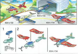 Meal Toy: Plane: Tiger (Kinder Surprise, Worldwide) (Kinder - Airplanes ...