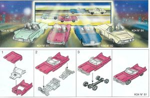 Meal Toy: Car Pink (Kinder Surprise, Worldwide) (Kinder - Cars) Col:K04-81