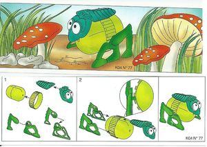 Meal Toy: Capsule toy: Grasshopper (Kinder Surprise, Worldwide(Kinder ...