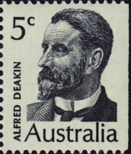 Stamp: Prime Minister - Alfred Deakin - I(R) (Australia(Famous ...