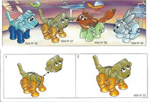 Meal Toy: Robot: Cat (Kinder Surprise, Worldwide(Kinder - Robot Animals ...