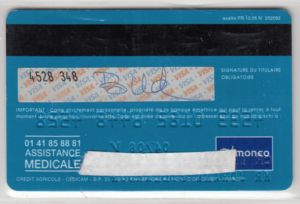 Bank Card: Carte Blue (Credit Agricole, FranceCol:FR-VI-0041