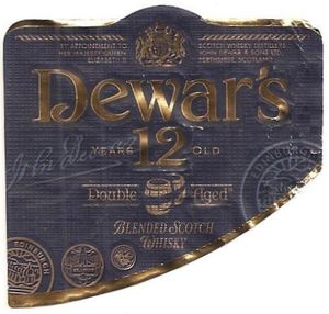 Drink Label: Dewar's 12 years (John Dewar & Sons, ScotlandCol:SQ-WHISK ...