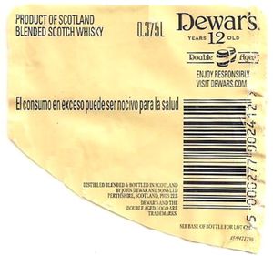 Drink Label: Dewar's 12 years (John Dewar & Sons, ScotlandCol:SQ-WHISK ...