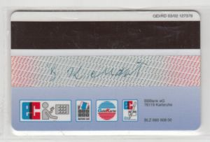 Bank Card: Bankcard (BB Bank, Germany, Federal RepublicCol:DE-MS-0102