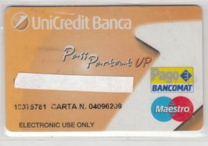 Bank Card: PassPartout UP (UniCredit Banca, ItalyCol:IT-MS-0041