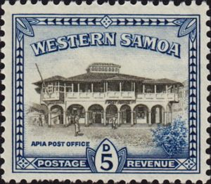 Stamp: Apia Post Office (Samoa(Western Samoa) Mi:WS 92,Sn:WS 189,Yt:WS ...