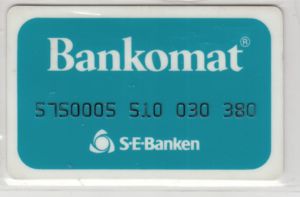 Bank Card: Bankomat (SEB, SwedenCol:SE-GM-0007