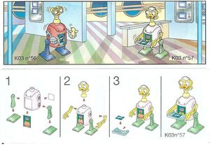 Meal Toy: Robot female (Kinder Surprise, Worldwide(Kinder - Robots) Col ...