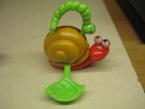 Meal Toy: Lock snail, orange shell, red head (Kinder Surprise ...