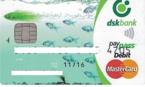 Bank Card: Dsk Bank MasterCard PayPass Fishes - 11/12 (DSK Bank ...