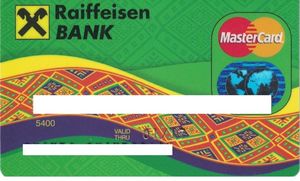 Bank Card: RaiffeisenBank MasterCard Green - 10/14/005 (Raiffeisen Bank ...