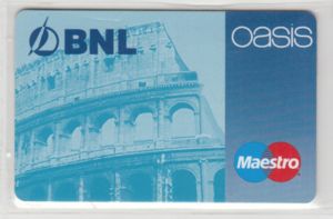Bank Card: Oasis (Banca Nazionale del Lavoro (BNL), ArgentinaCol:AR-MS-0027
