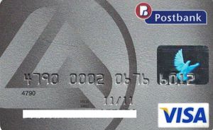 Bank Card: Postbank Visa Gray - 06-06 (Postbank, BulgariaCol:BG-VI-0076