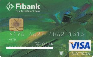 Bank Card: FiBank Visa Electron Green - 04/11/000 (First Investment ...