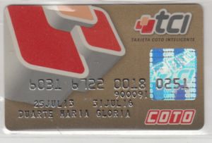 Bank Card: Coto (TCI, ArgentinaCol:AR-GM-0032