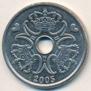 Coin: 5 Kroner (♥) (Denmark(1972~Today - 53rd Queen Margrethe II) WCC ...