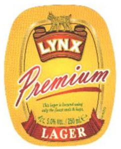 Drink Label: LYNX Premium Lager (Bavaria Lieshout Holland ...