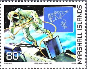 Stamp: First Soviet Space Walk, 1965 (Marshall Islands(American ...