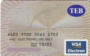 Bank Card: TEB-Telepati (Turk Ekonomi Bankasi, Türkiye (Turkey)Col:TR ...