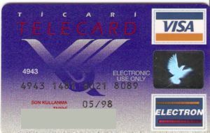 Tarjeta de Banco: Ticari Telecard (Yapi Kredi Bankasi, Türkiye (Turquía ...